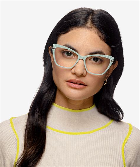 Choir Cat Eye Green Silver Glasses For Women Eyebuydirect