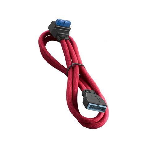 CableMod ModMesh Right Angle Internal USB Cm Red CableMod