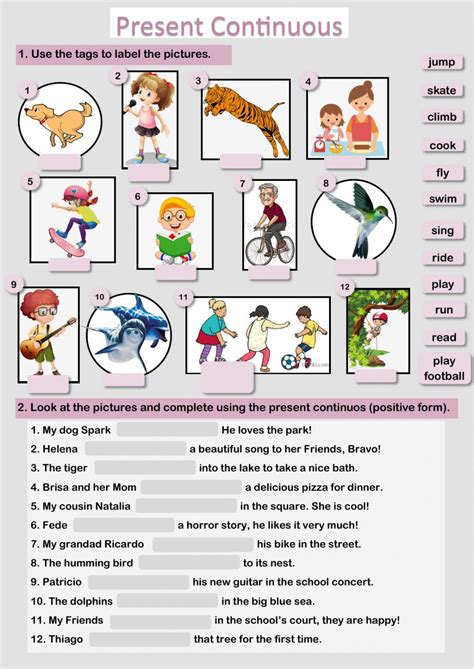 Present Continuous Online Exercise For Grade 4 Artofit