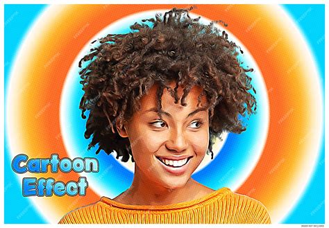 Premium Psd Cartoon Comic Book Photo Effect Mockup