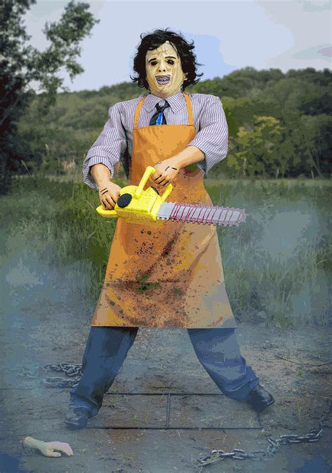 6ft Animatronic Leatherface Halloween Decoration Halloween Animatronics