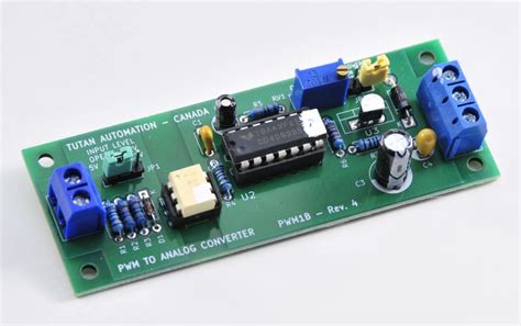 PWM1B Isolated 1 Channel PWM To Analog Converter Rev 4 TUTAN Automation