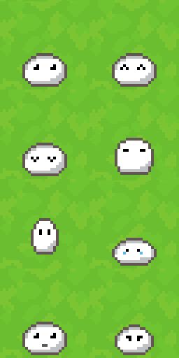 Cute Slime Spritesheet Pixel Art By White Slime