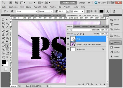 Crear efecto de vidrio para tipografía y diseño en Photoshop