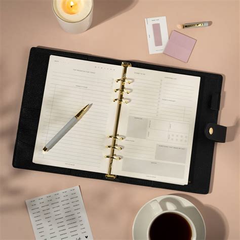 Personalised A5 Ring Binder Agenda Organiser By Faye Co Papier