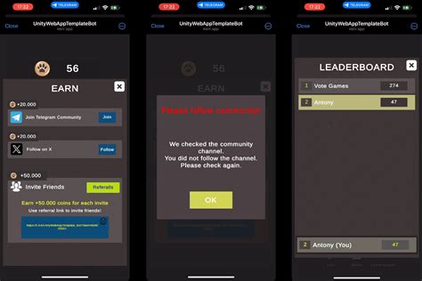Telegram WebApp Template Unity Unity Source Code