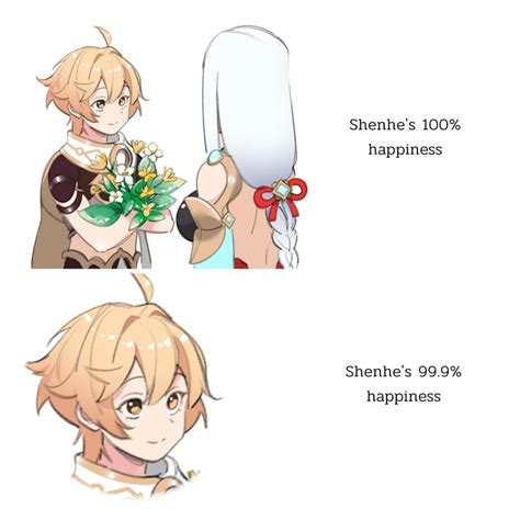 Aether And Shenhe Genshin Impact Drawn By Yuushiba Danbooru