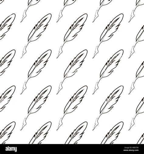 Seamless Feather Pattern Stock Photo Alamy