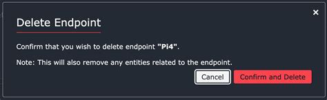 Disable And Delete An Endpoint CyberHive Product Documentation
