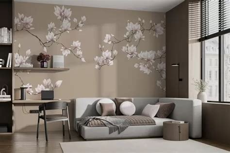 Fotobehang Bloeiende Takken Van Roze Magnolia N U94363 Online Shop