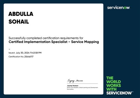 Sohail Khilji Mf ↗️ On Linkedin Itom Servicemapping Certification