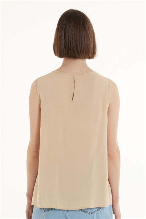 Майка на Широких Бретелях из Вискозной Ткани Майки ЖЕНЩИНАМ Tezenis