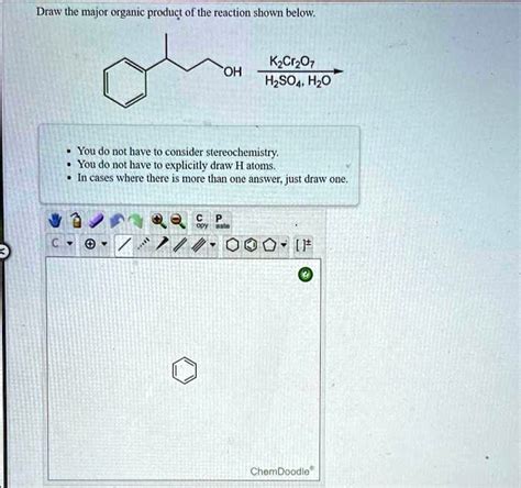Review Of Draw The Major Organic Product Of The Reaction Shown Below