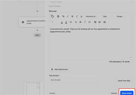 Workflow Action Send Email Highlevel Support Portal