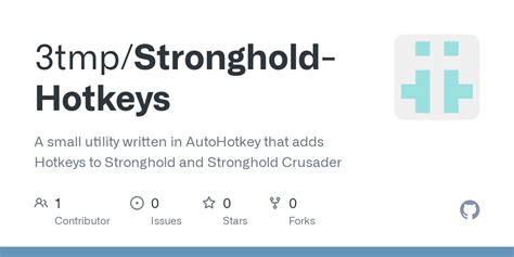 Github 3tmpstronghold Hotkeys A Small Utility Written In Autohotkey