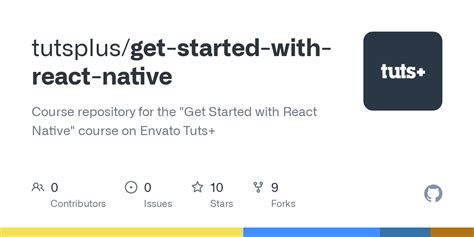 Github Tutsplusget Started With React Native Course Repository For