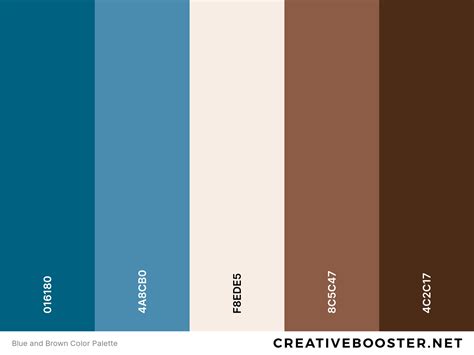 Blue And Brown Color Palette Blue Color Pallet Brown Color Palette