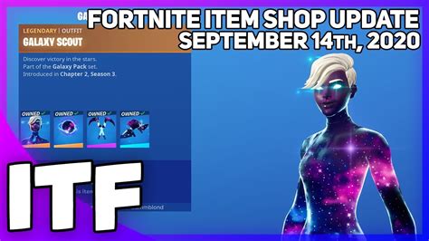 Fortnite Item Shop GALAXY SCOUT IS BACK NEW WRAP September 14th 2020 Fortnite Battle