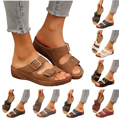 Axiiglly Orthopedic Sandals For Women Casual Wide Width Comfortable