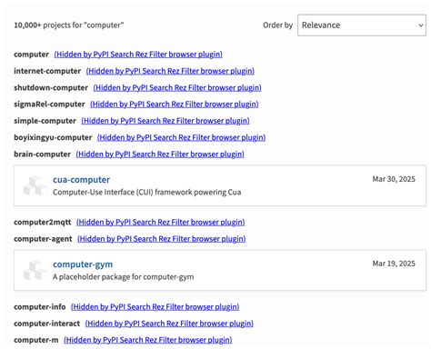 Github Asweigartpypi Search Rez Filter Browser Plugin A Firefox And