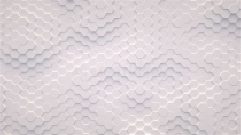 Abstract Motion Background From Random Moving Hexagons Seamless Loop
