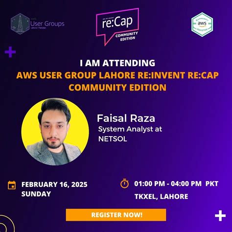 Aws Cloudcomputing Techinnovation Cloudservices Networking Techevent Faisal Raza ☁