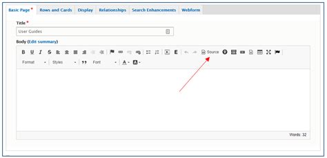 Using HTML In The Body Field Content Management System