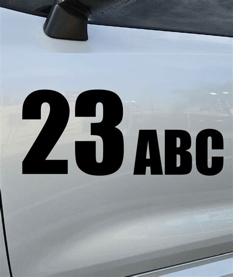 Custom Vinyl Track Class Letters Decals Upturn Prints