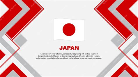 Premium Vector Japan Flag Abstract Background Design Template Japan