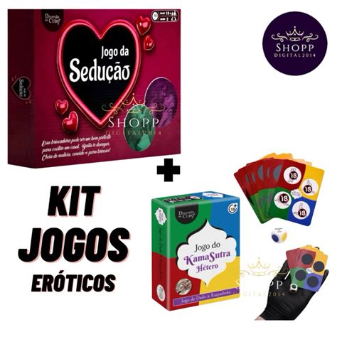 Kit Jogo Erótico Da Sedução De Tabuleiro Para Casal Jogo De Cartas