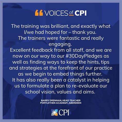 Cpi Crisis Prevention Institute International On Linkedin We Love Hearing About Your