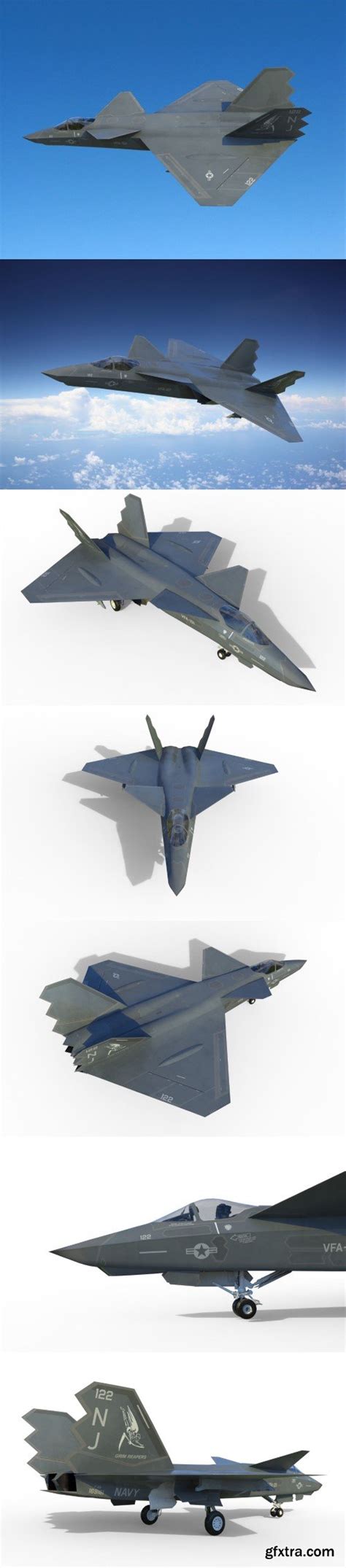 Yf 23 Naval Natf 23 3d Model Gfxtra