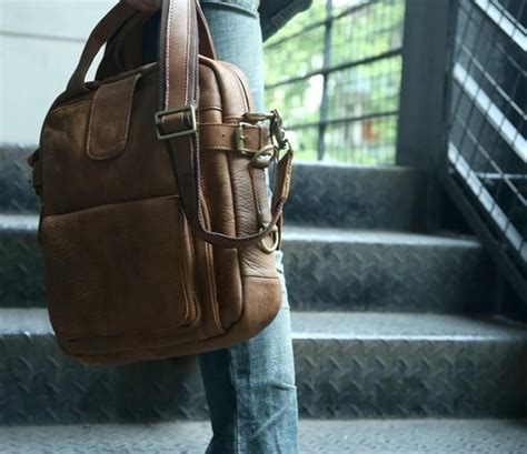 Cool Leather Mens Small Handbag Messenger Bag Shoulder Bag For Men