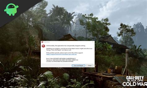 Fix Black Ops Cold War Error Code 887a0005