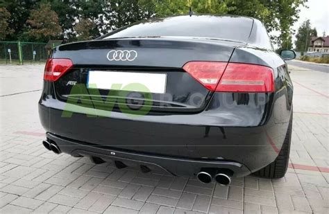Rear Bumper Diffuser For Audi A5 Sportback 5d 07 11 Avogroup Auto
