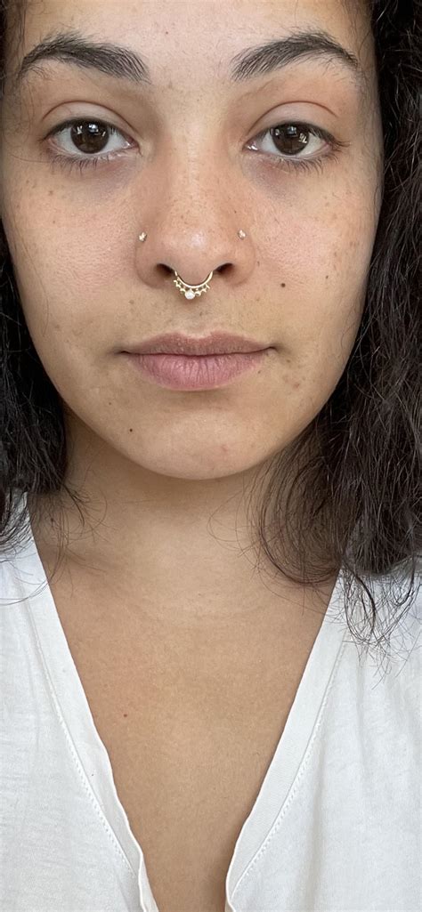 Does My Double Nose Piercing Look Symmetrical Rpiercingadvice