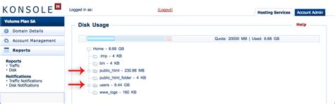 How To View Traffic And Disk Usage For A Volume Plan Via KonsoleH Xneelo Help Centre