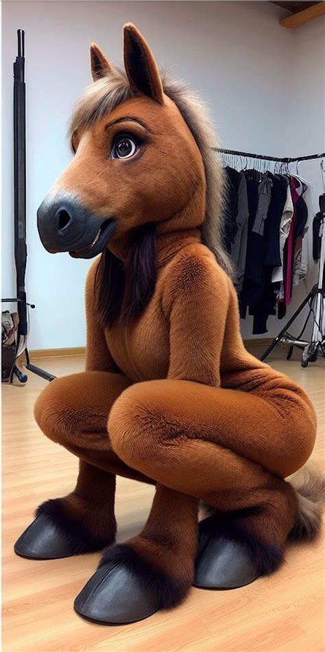 Cute Horse Fursuit Whos The Girl In There By Kmu Storytime On