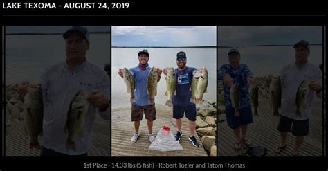 Lake Texoma Bass Tournament 2019 Mckinney Bass Club Texas Bass Angler