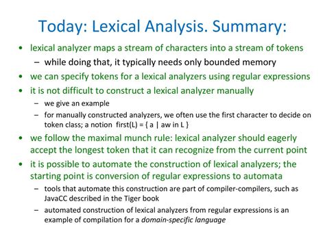 compiler construction 2011 lecture 2 ppt download