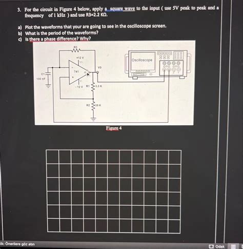 Solved 3 For The Circuit In Figure 4 Below Apply A Square