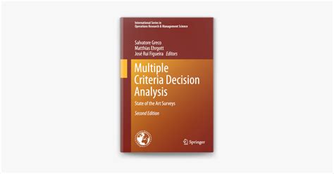 ‎multiple Criteria Decision Analysis On Apple Books