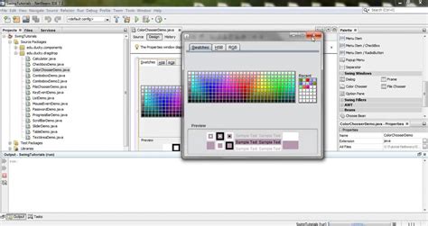 Java Swing 46 Color Chooser Youtube