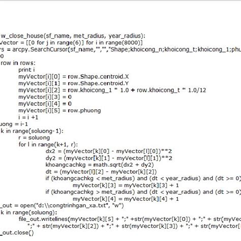 python code to extract the near far in time and space from one