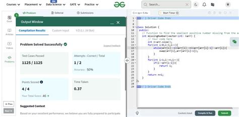 Day 13 Smallest Positive Missing In C Udit Singh Posted On The Topic Linkedin