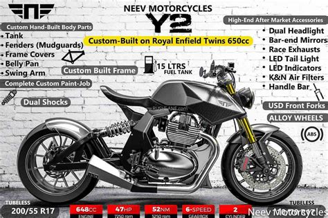 Royal Enfield Y2 650 Concept By Neev Motorcycles Based On 650 Twins