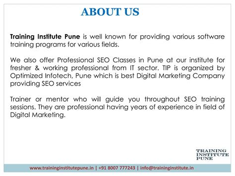 PPT SEO Classes Pune Training Institute Pune PowerPoint