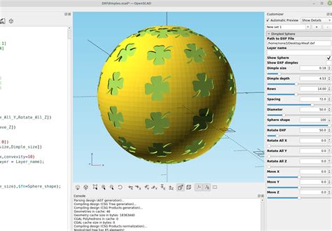 3d Part Design With Inkscapeand Openscad 53 Dxf Dimples