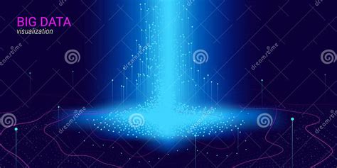 Abstract 3d Big Data Visualization Stock Vector Illustration Of