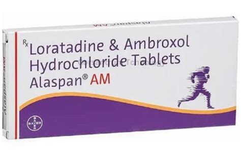 Alaspan Am Loratadine And Ambroxol Hydrochloride Tablets Grade Standard Ip At ₹ 100 Kg In Surat
